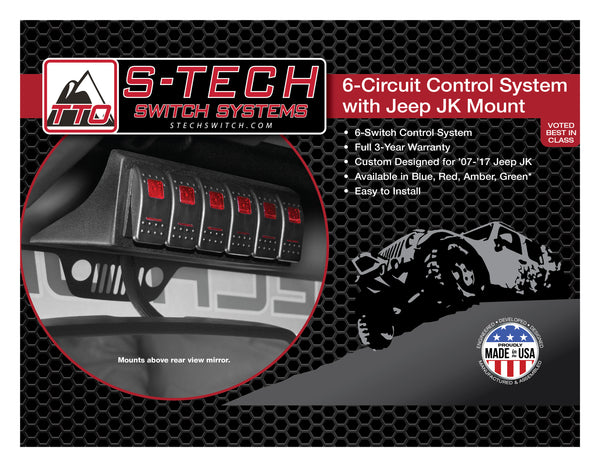 STECH-6 Switch System JK Housing Plug/Play harness – Team Tech Offroad