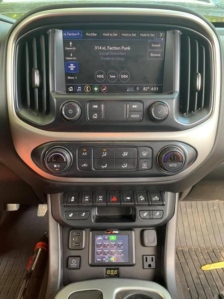 Chevrolet Colorado Full Face Plate For Lower Cubby Fits SPOD Touchscre ...